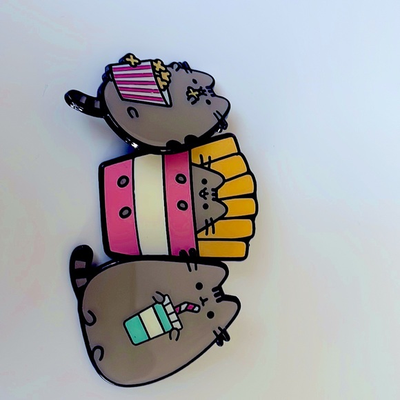 Other | 3 Cute Pusheen The Cat Pins | Poshmark